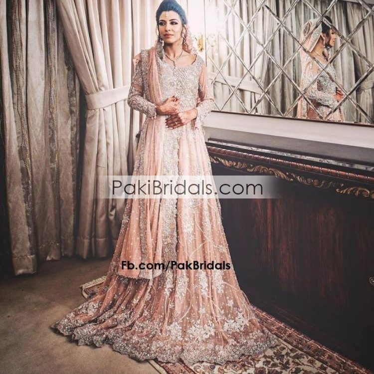 Pakistani Peach Bridal Wear 480